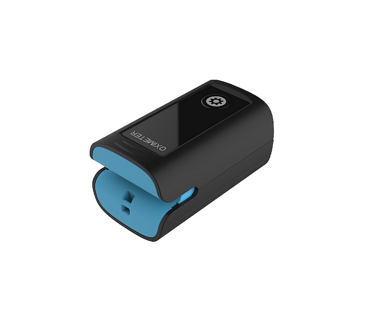 Finger-Pulsoximeter OxySmart mit OLED-Anzeige und Perfusion Index (PI),- SpO2-Puls-Monitor ...